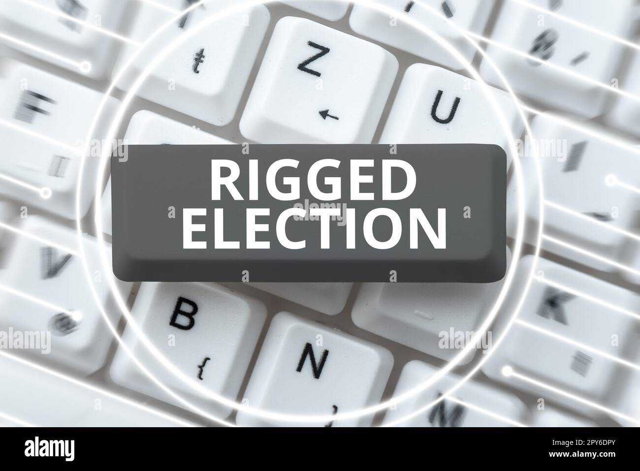 Handwriting text Rigged Election. Conceptual photo Manage drilling ...