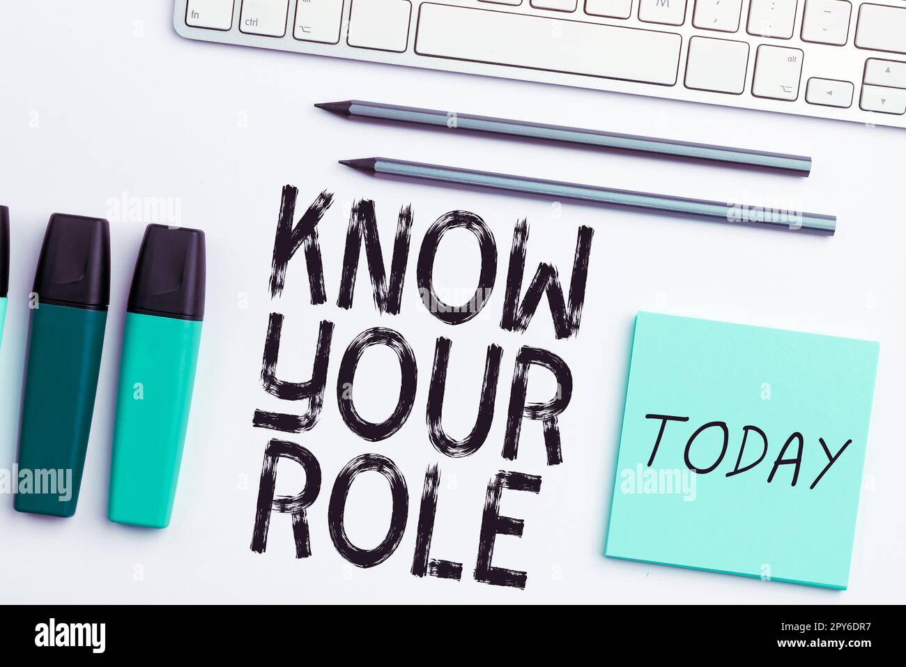 Conceptual caption Know Your Role. Concept meaning Be clear of one ...