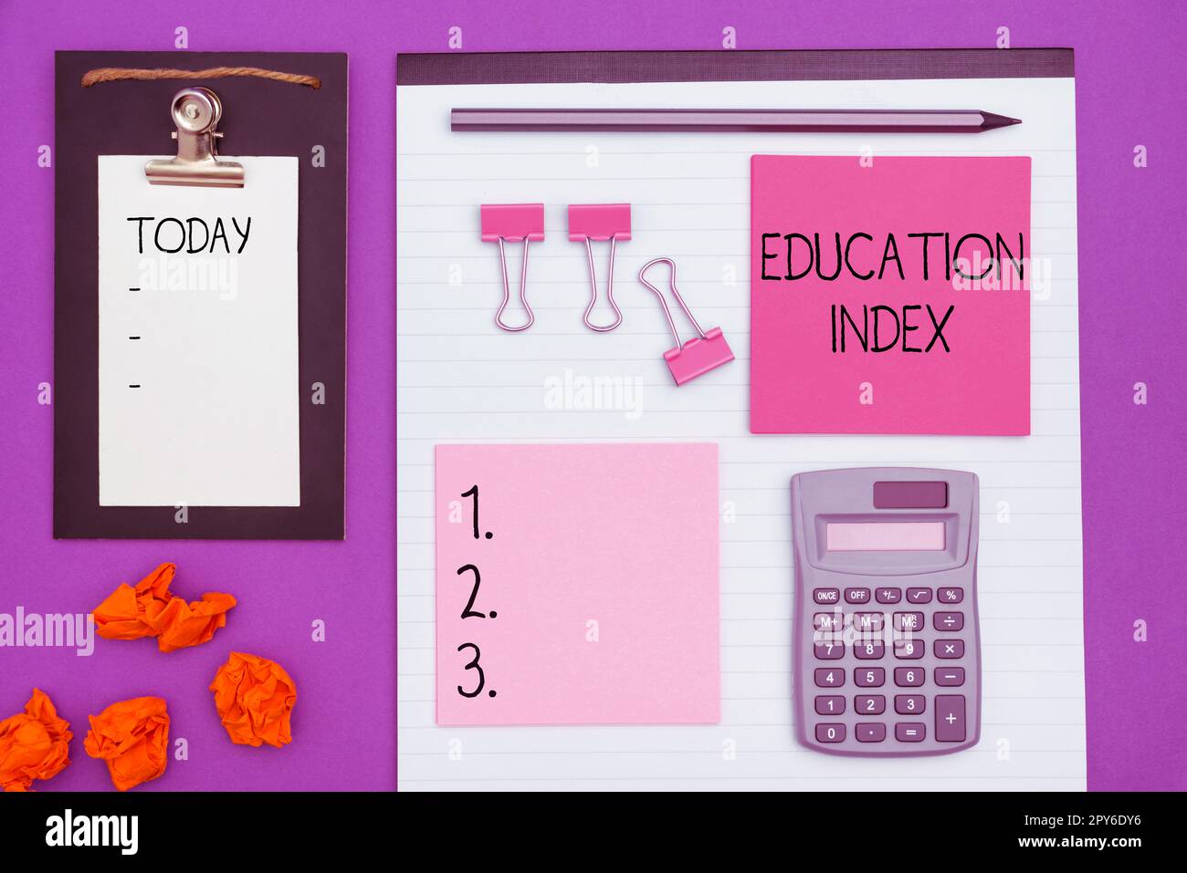Writing displaying text Education Index. Business overview aiming to ...