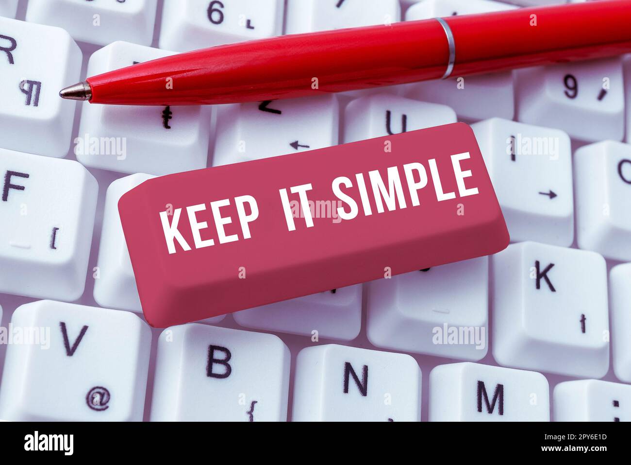 Handwriting text Keep It Simple. Business showcase Easy to toss around ...