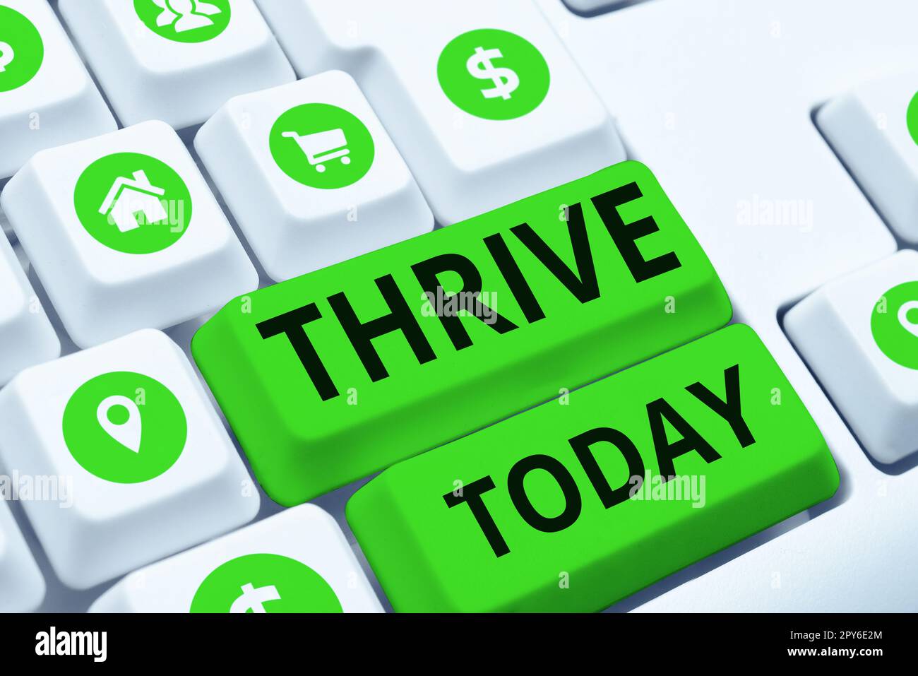 Conceptual display Thrive. Internet Concept Think positively Continue ...