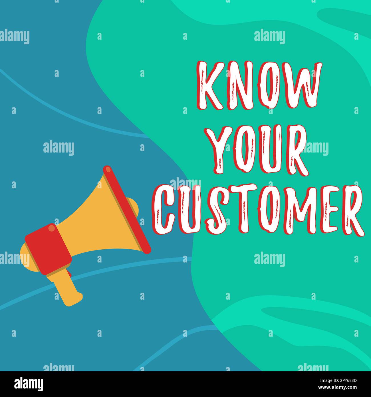 Handwriting text Know Your Customer. Business overview Marketing ...