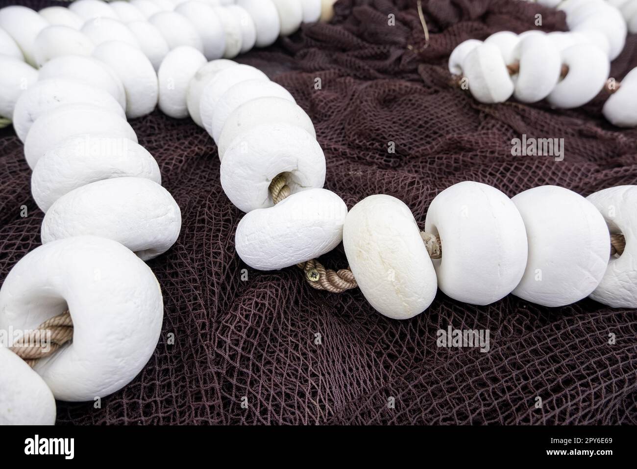 Old sea fishing nets Stock Photo - Alamy