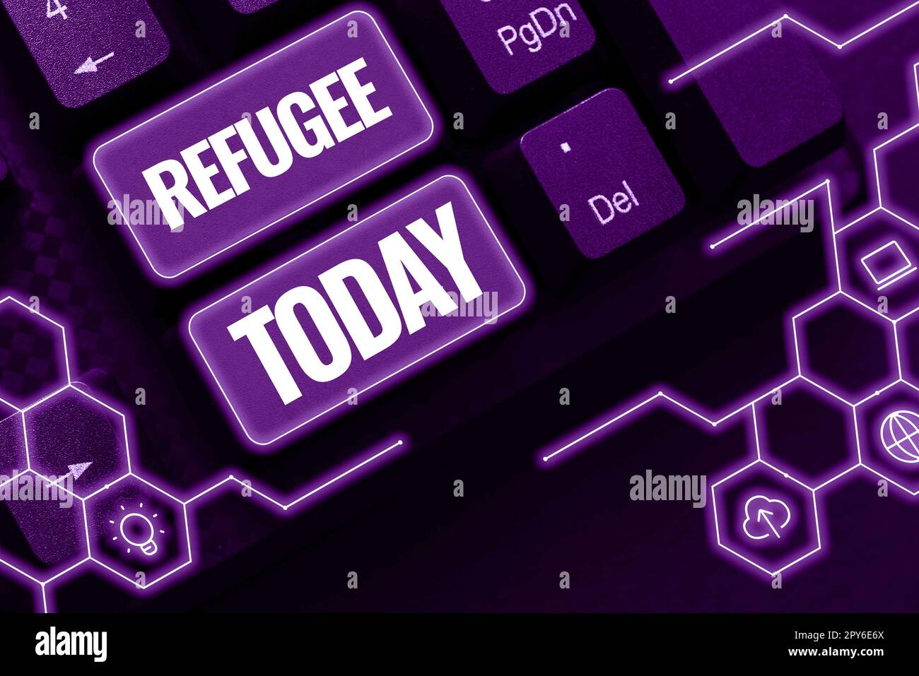 Hand writing sign Refugee. Business idea refer to movements of large ...