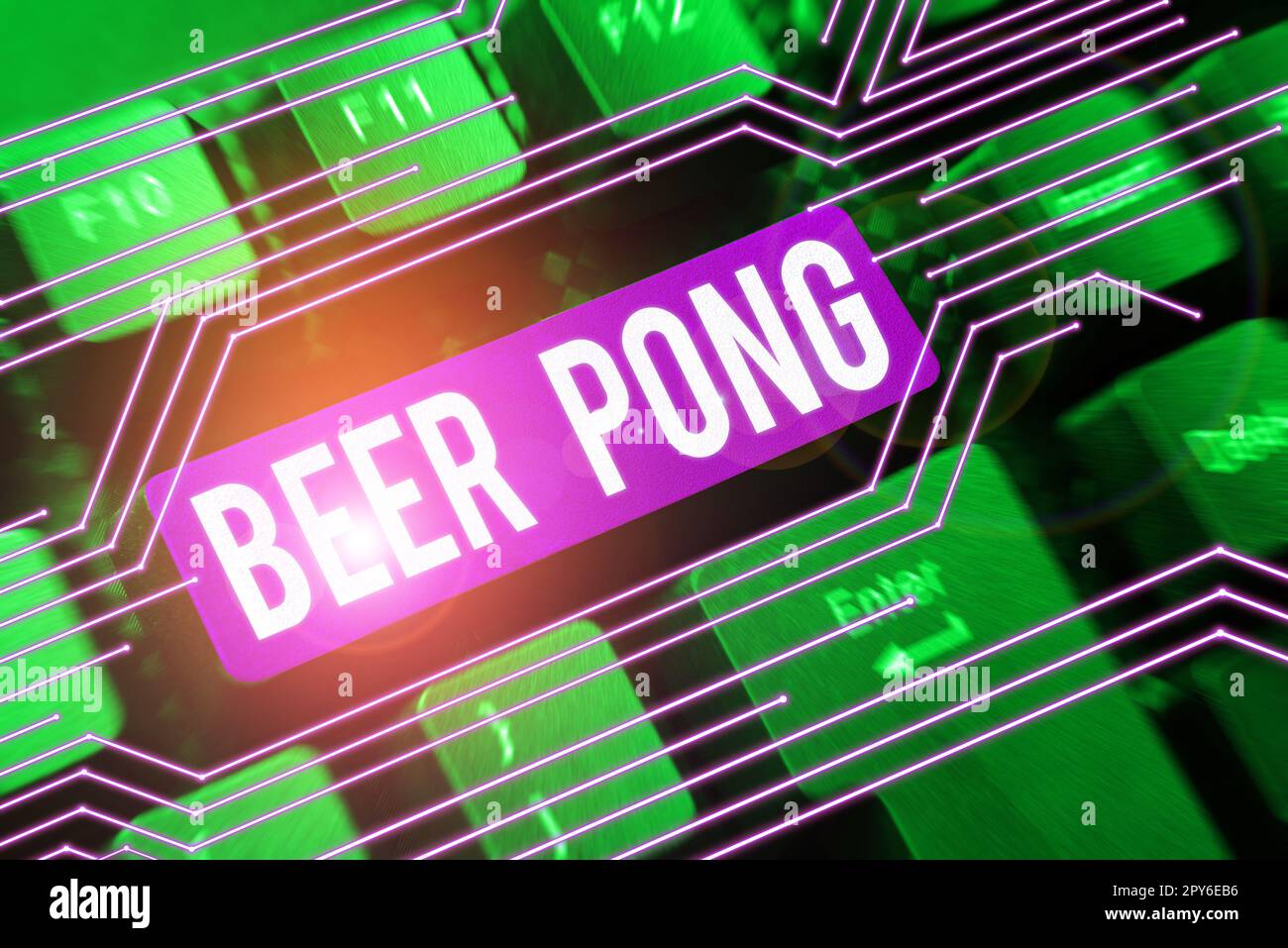 Conceptual display Beer Pong. Concept meaning a game with a set of beer ...