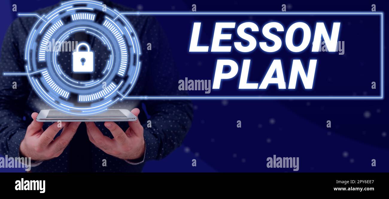 Hand writing sign Lesson Plan. Business approach a teacher's detailed ...