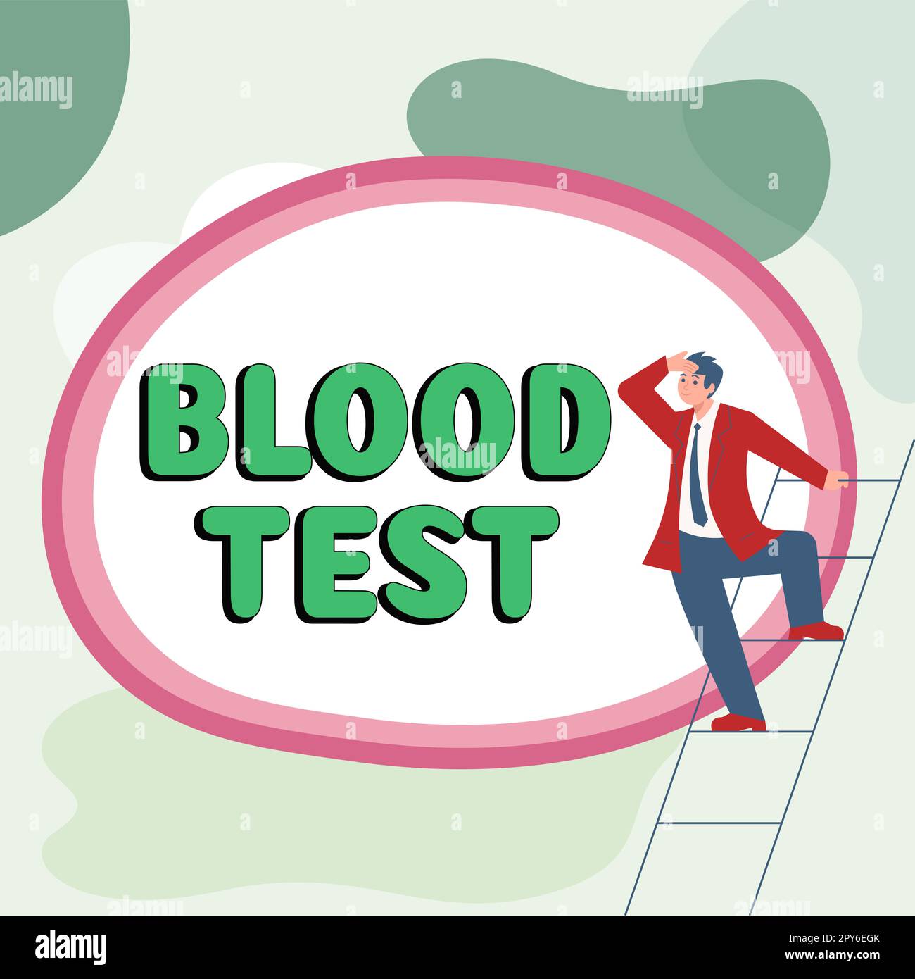 Writing displaying text Blood Test. Business overview Extracted blood ...