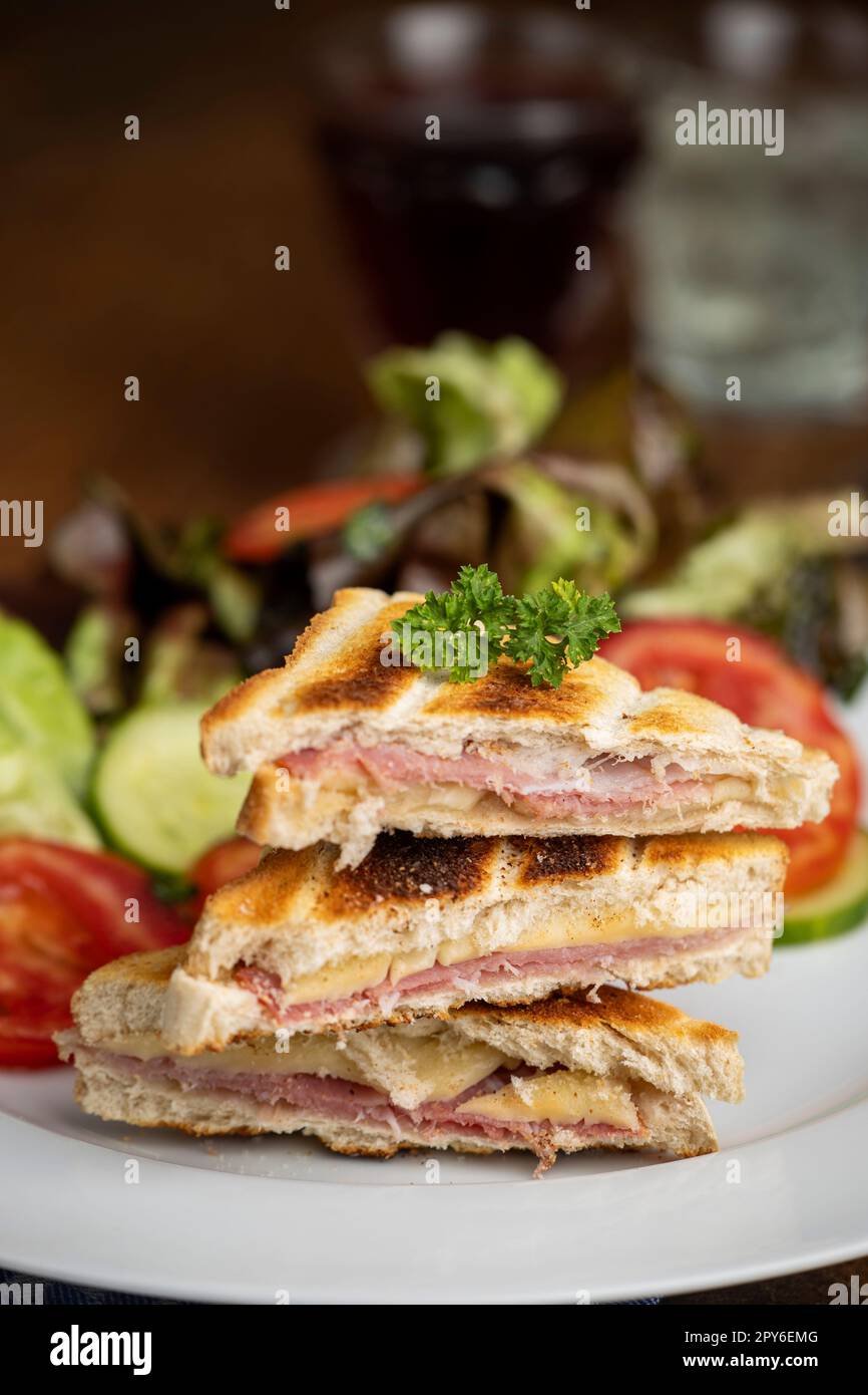 french croque monsieur Stock Photo - Alamy