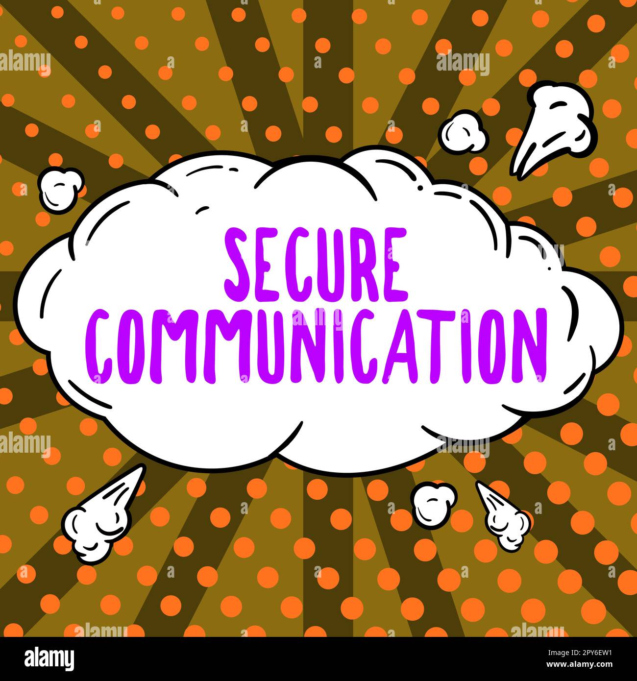 Hand writing sign Secure Communication. Concept meaning preventing ...