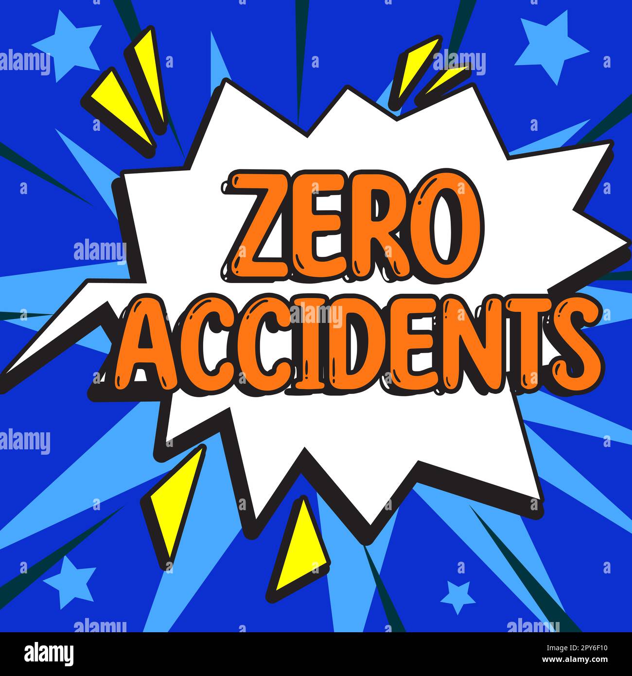 Writing displaying text Zero Accidents. Concept meaning important ...