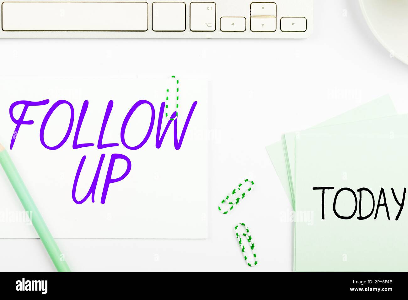 Conceptual Caption Follow Up Word Written On Additional Info Or Any Activity That Needs To