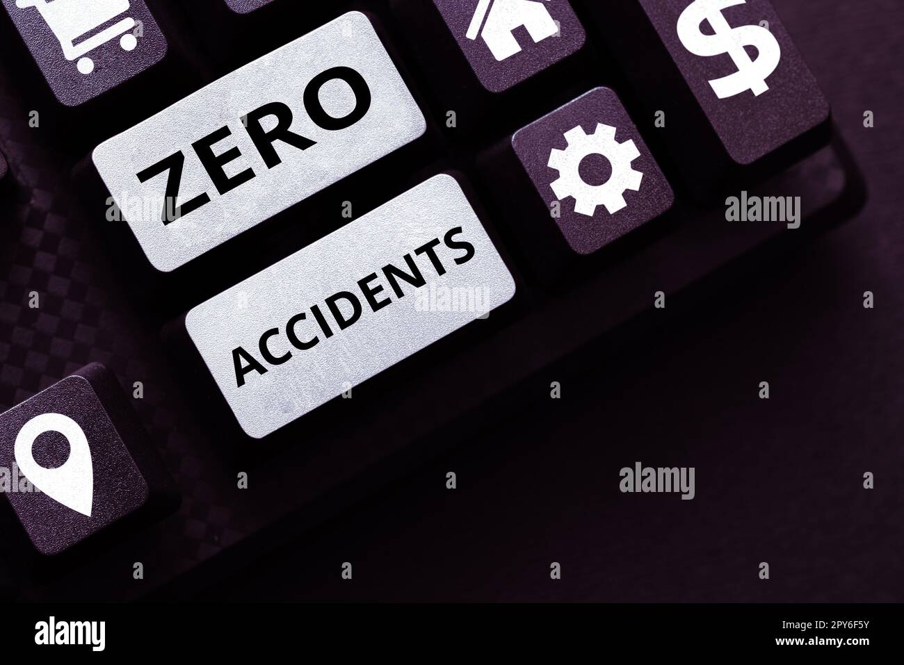 Hand writing sign Zero Accidents. Internet Concept important strategy ...