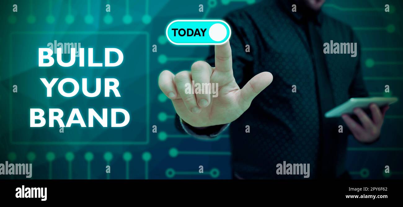 Build brand handwriting text hi-res stock photography and images - Alamy