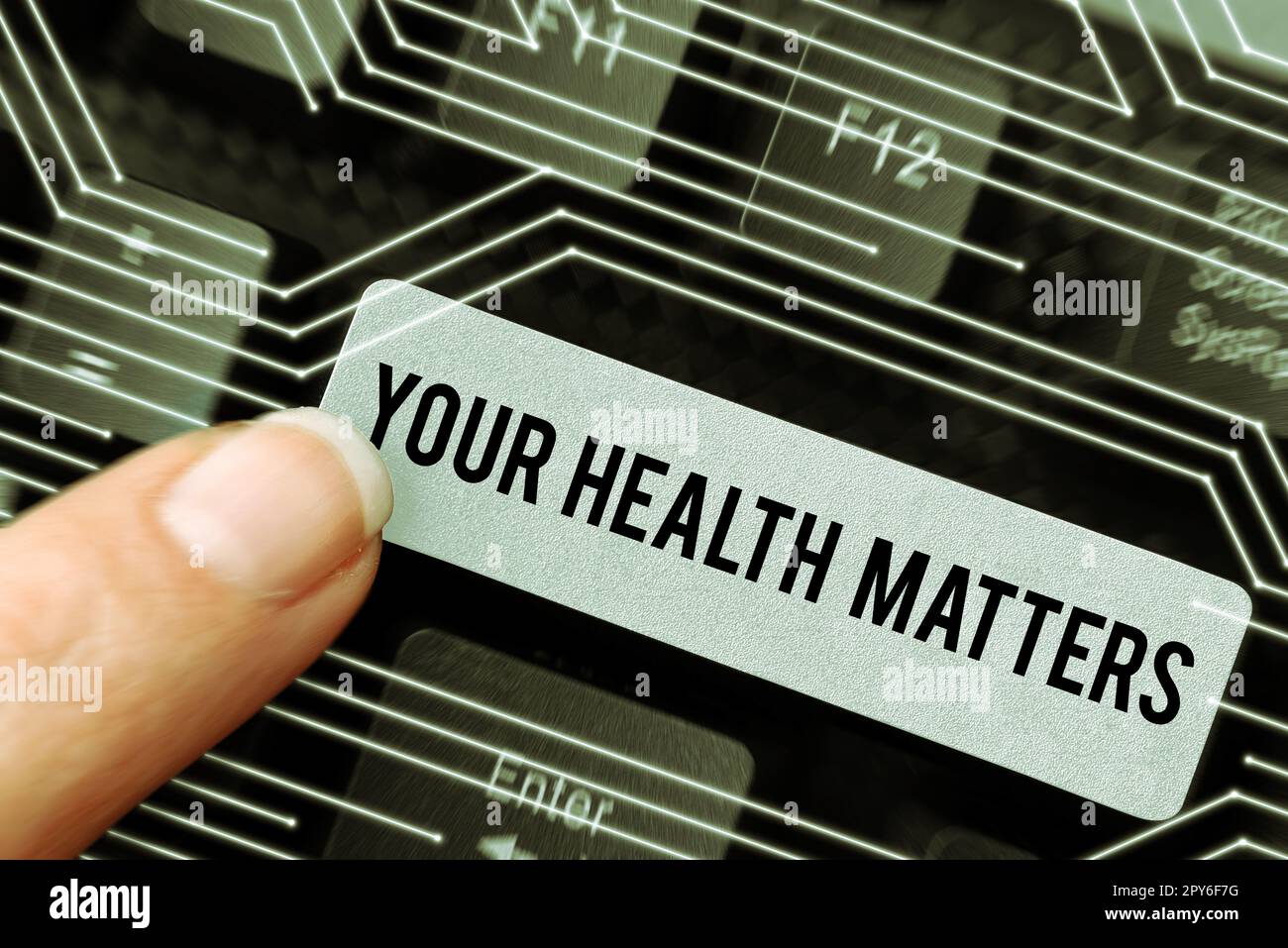 Hand writing sign Your Health Matters. Word Written on good health is ...