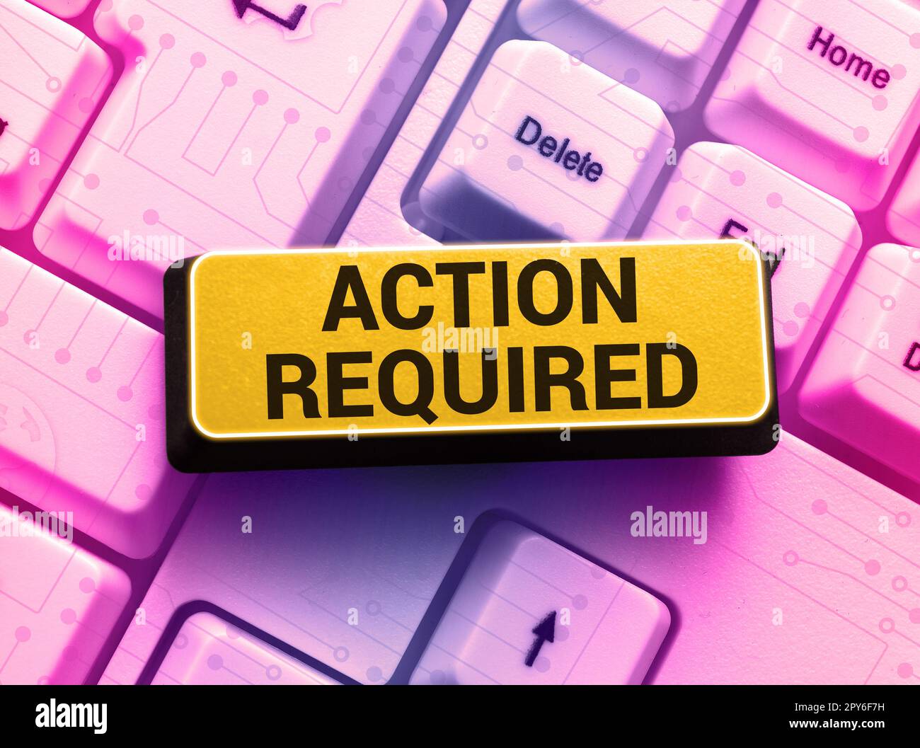 Hand writing sign Action Required. Business showcase Regard an action ...