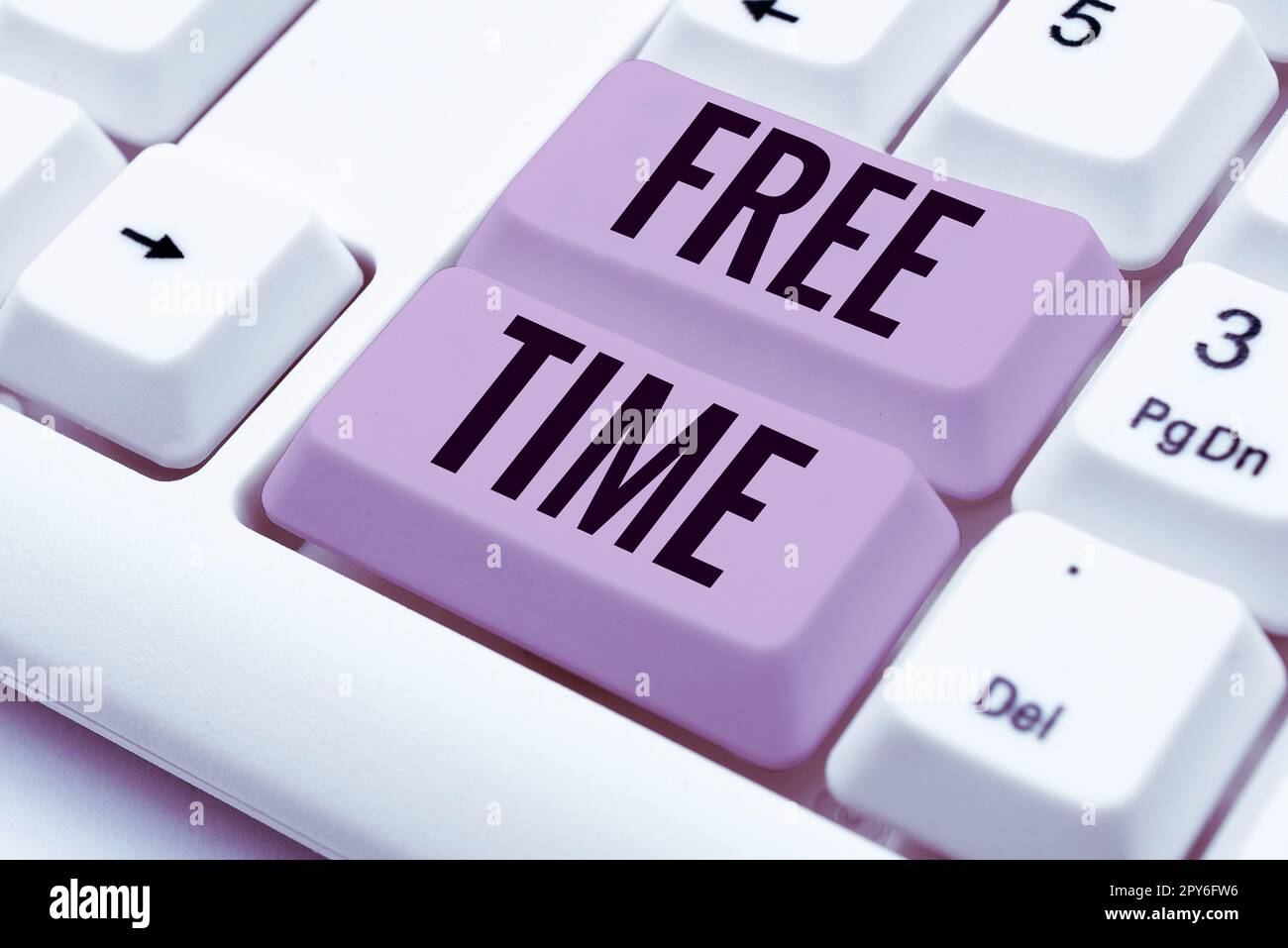 Text caption presenting Free Time. Concept meaning time available for ...