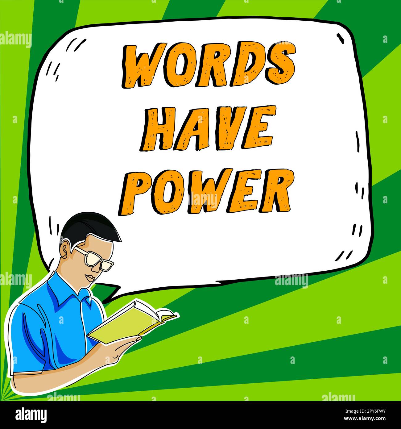 Writing displaying text Words Have Power. Word Written on Energy ...