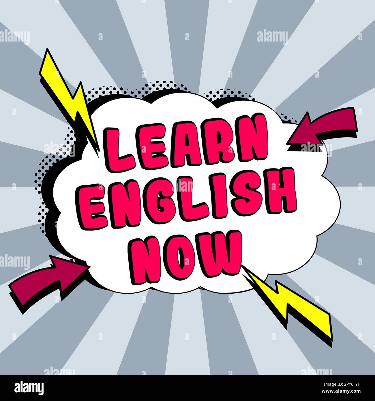 Handwriting text Learn English Now. Business approach gain or acquire ...