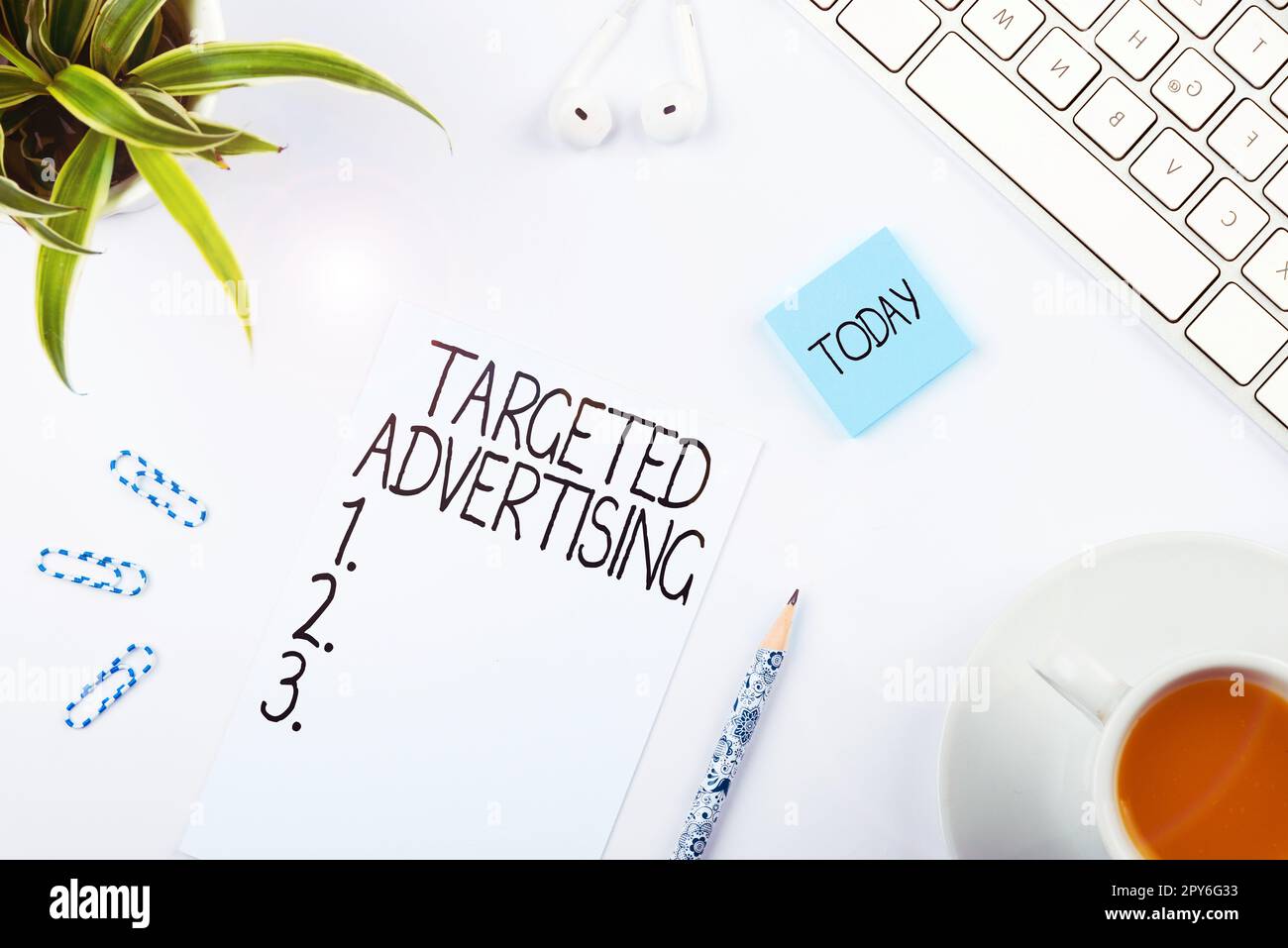 Text caption presenting Targeted Advertising. Business idea Online ...