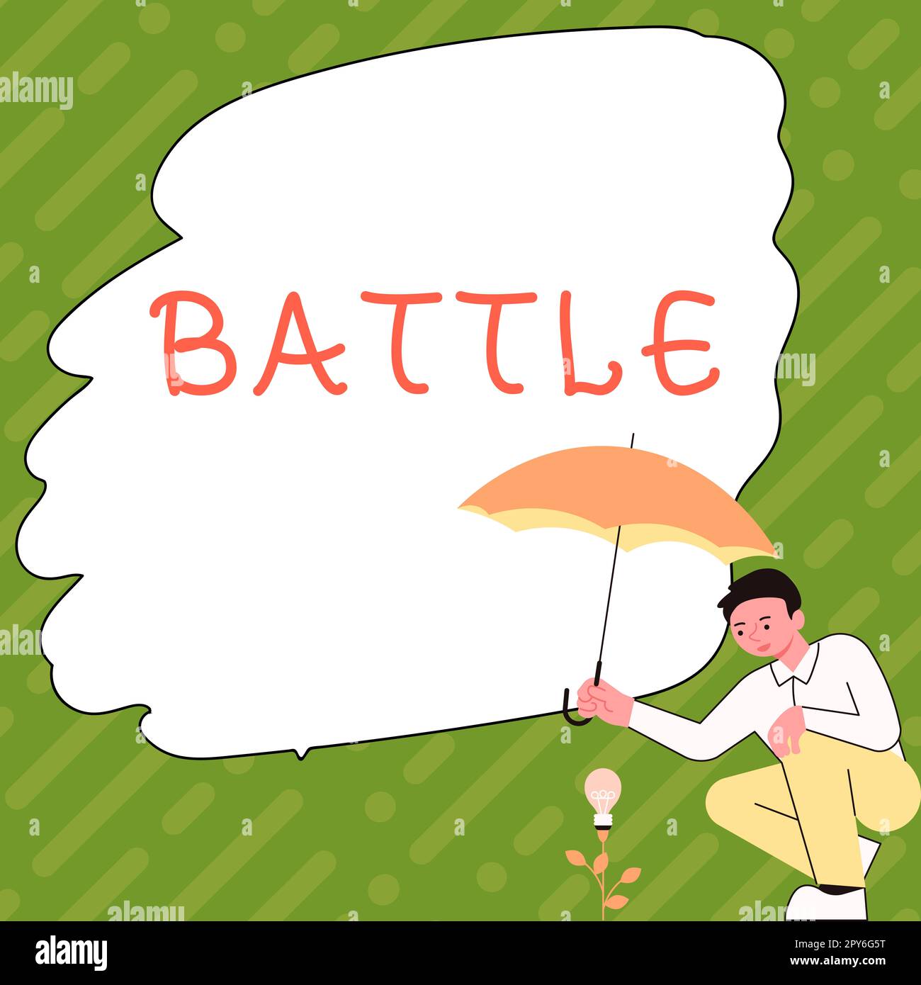 Sign displaying Battle. Business showcase violent fight between groups ...