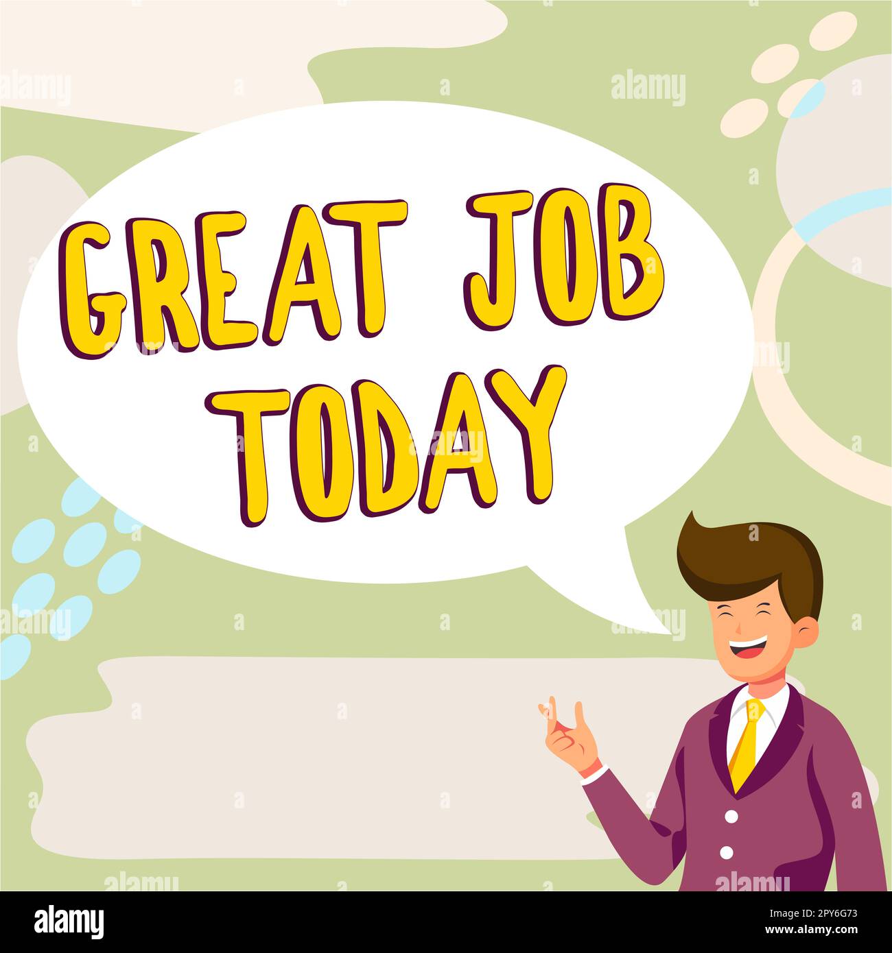 Writing displaying text Great Job Today. Word Written on used praising ...