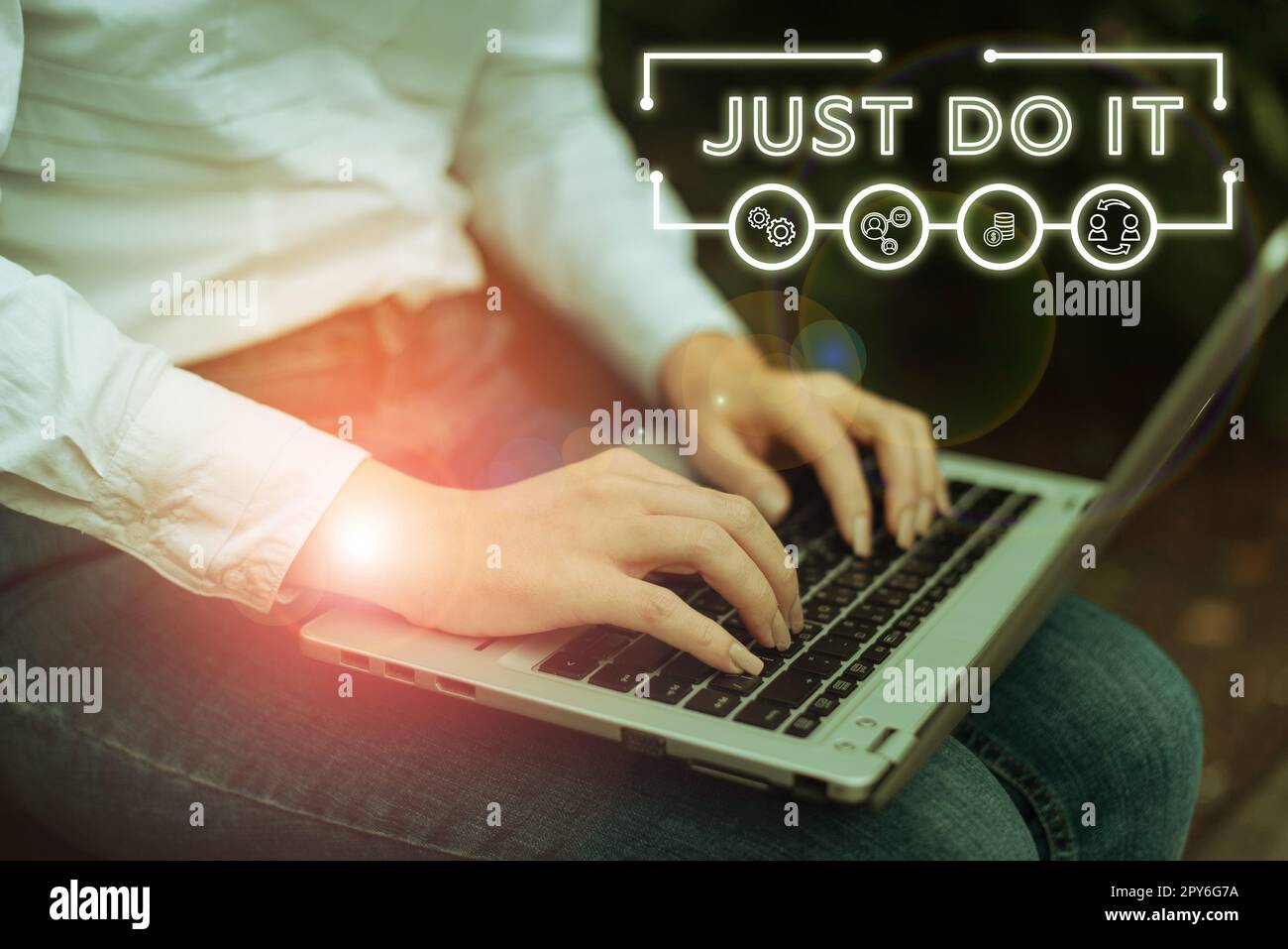 Sign displaying Just Do It. Business approach Motivation for starting ...