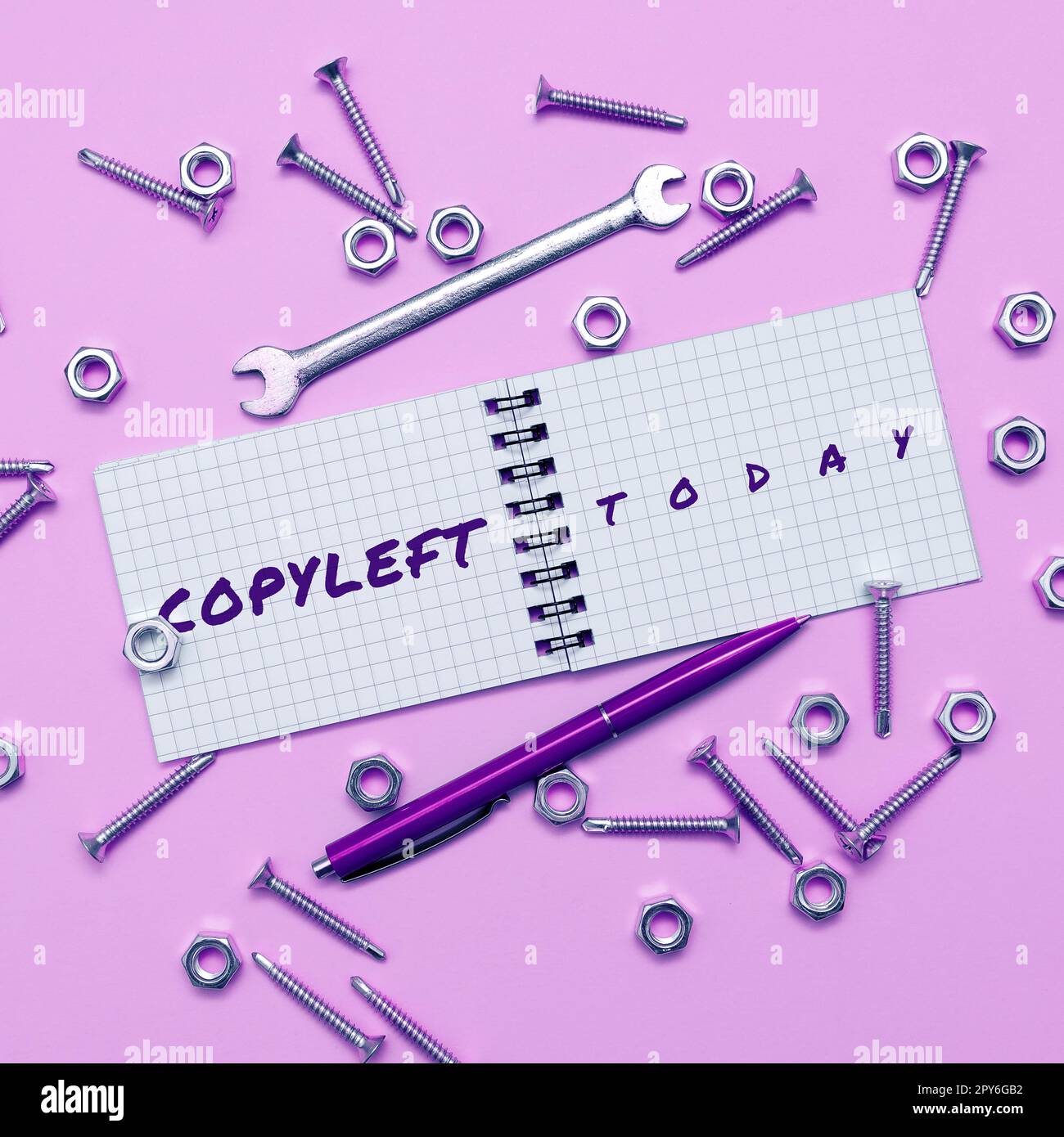 Handwriting text Copyleft. Word Written on the right to freely use ...