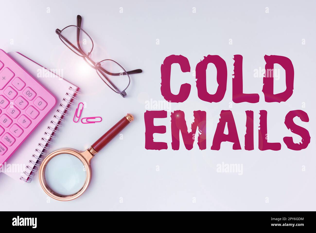 Conceptual display Cold Emails. Business overview unsolicited email ...