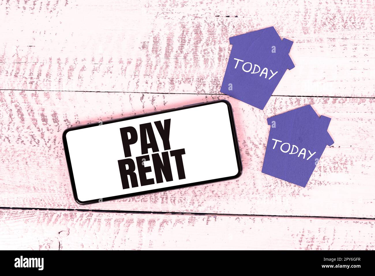 Sign displaying Pay Rent. Conceptual photo To pay money in exchange for ...