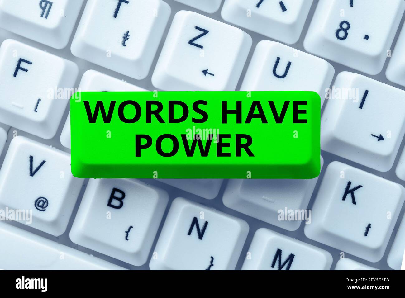 Hand writing sign Words Have Power. Business idea Energy Ability to ...