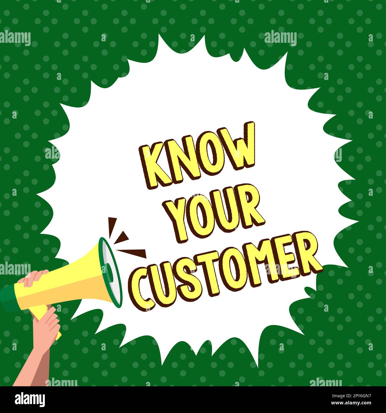Hand writing sign Know Your Customer. Word for Marketing creating a ...