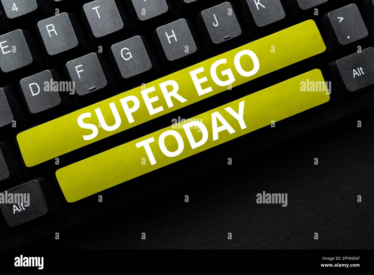 Conceptual display Super Ego. Internet Concept The I or self of any ...