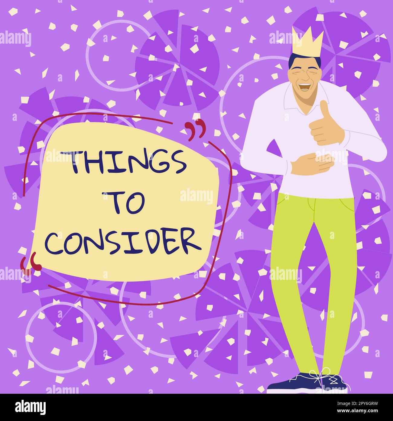 Sign displaying Things To Consider. Business concept list to check or ...