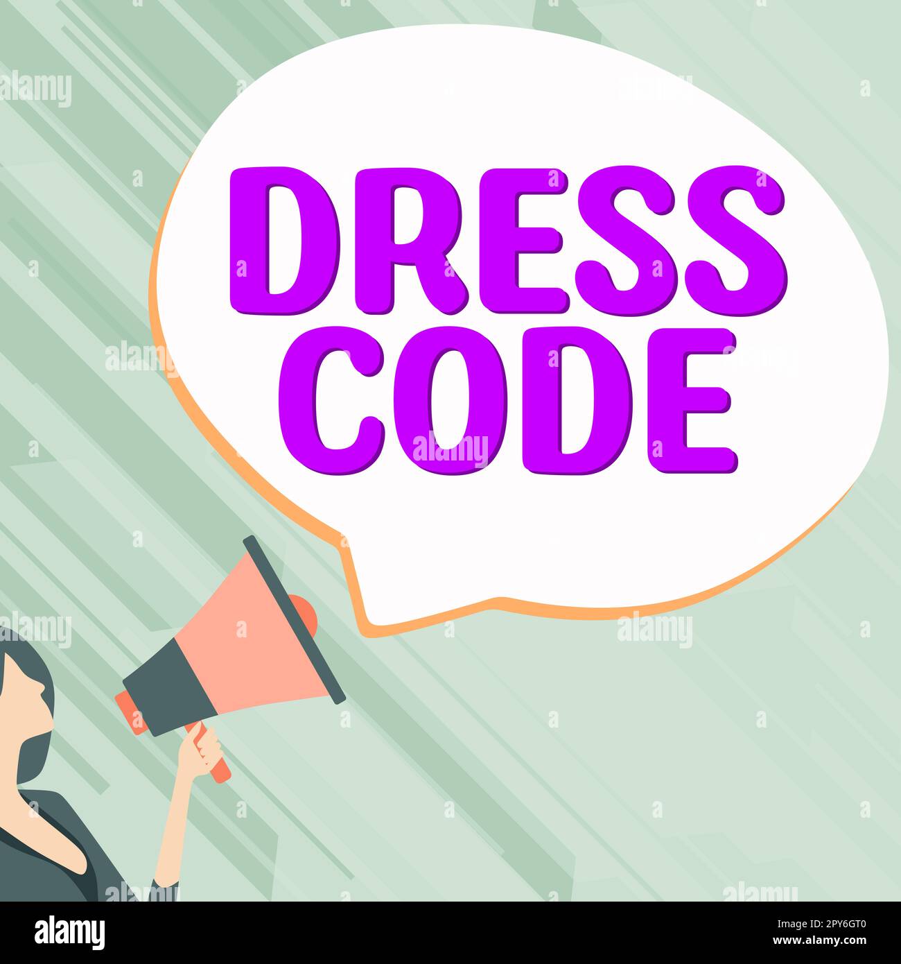 Hand writing sign Dress Code. Business showcase an accepted way of ...