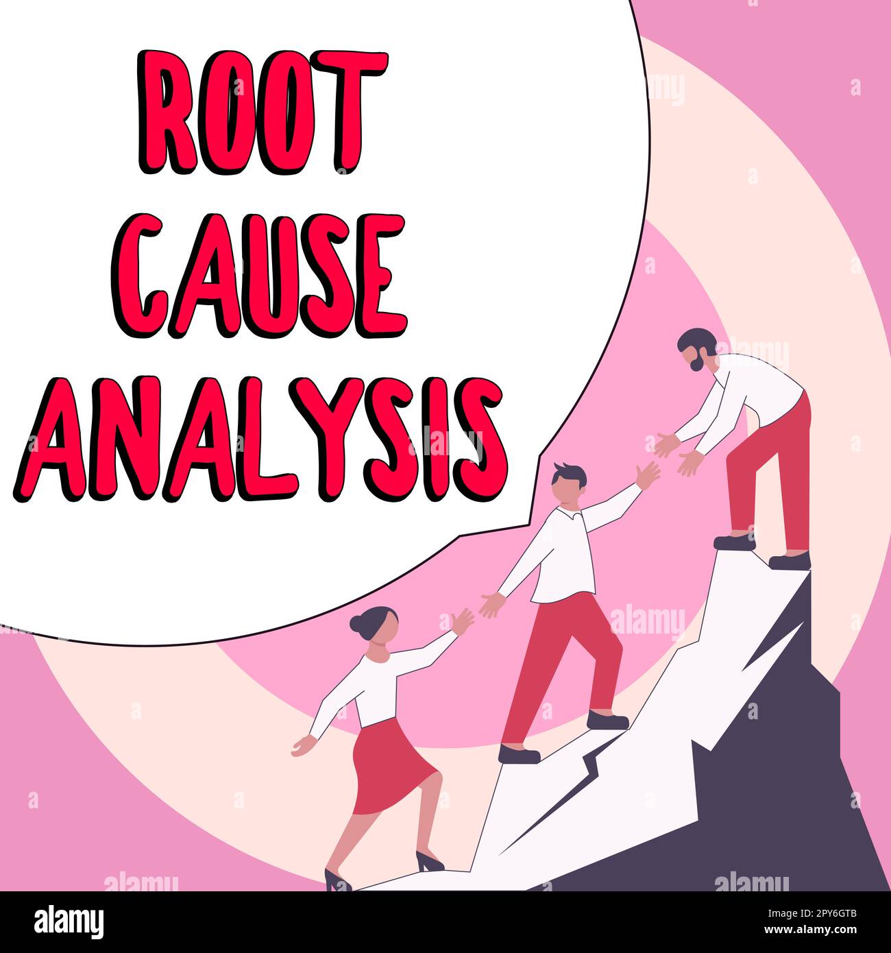 Handwriting text Root Cause Analysis. Business showcase Method of Problem Solving Identify Fault ...