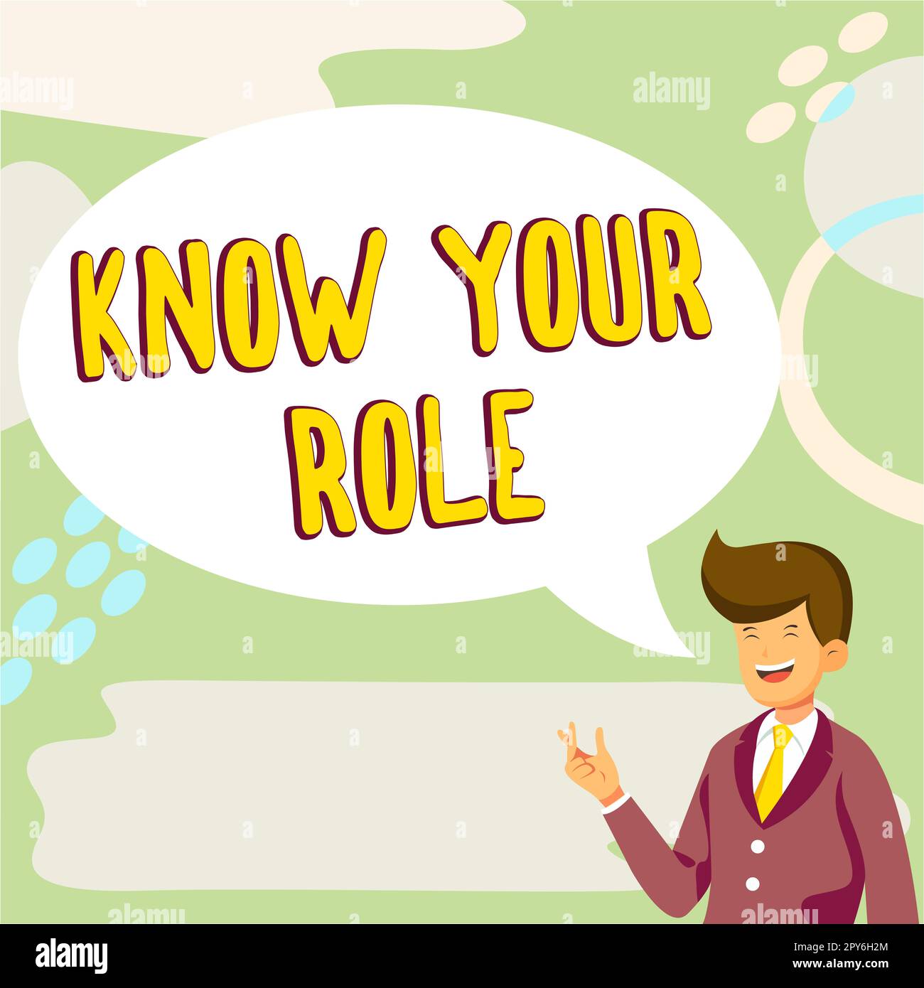 Handwriting text Know Your Role. Business idea Be clear of one ...