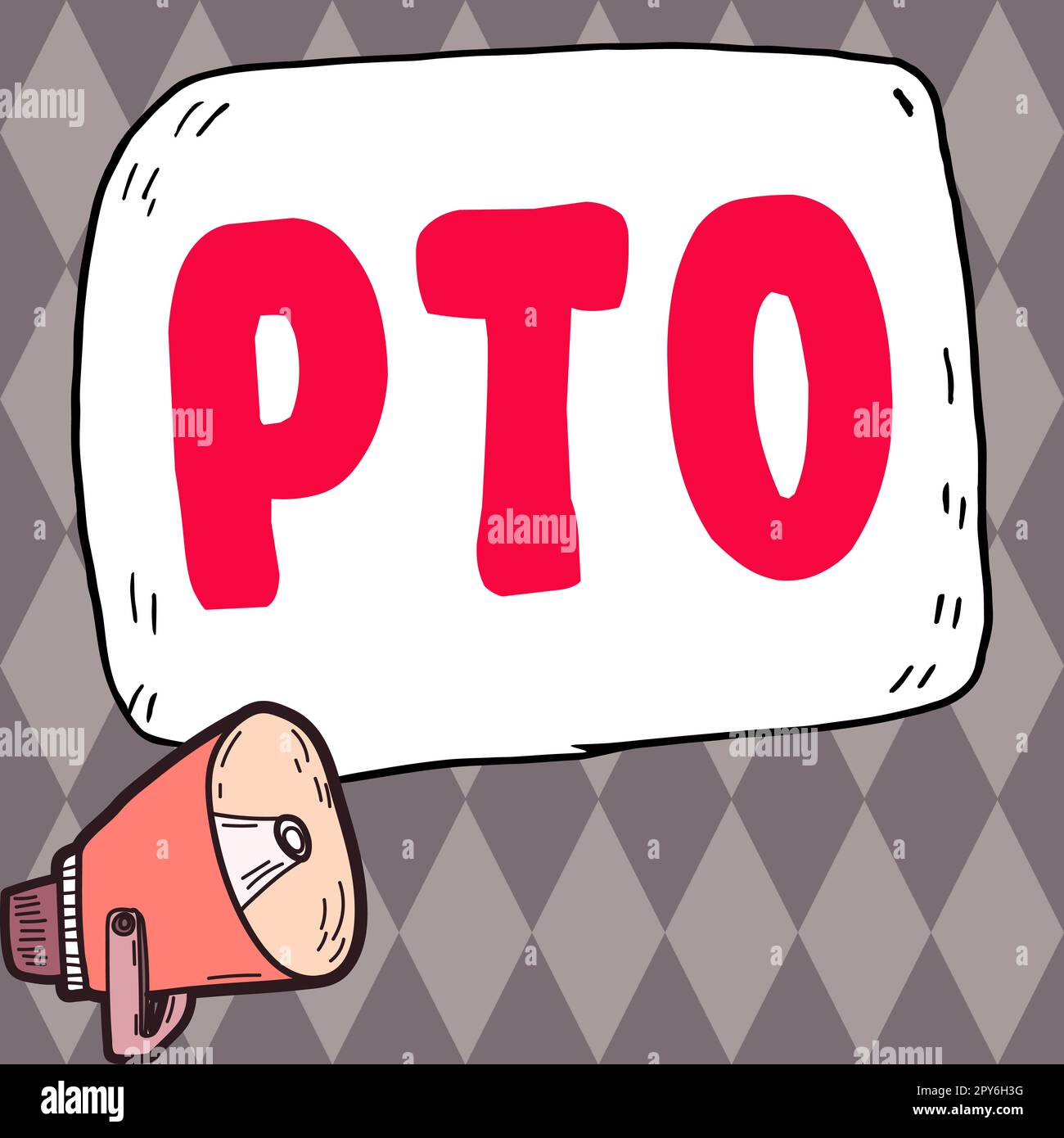 Writing displaying text Pto. Word Written on Employer grants ...