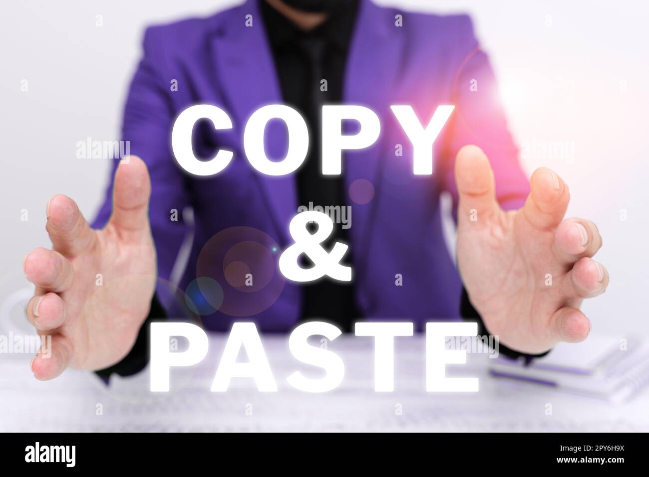 Text showing inspiration Copy Paste. Business showcase an imitation ...