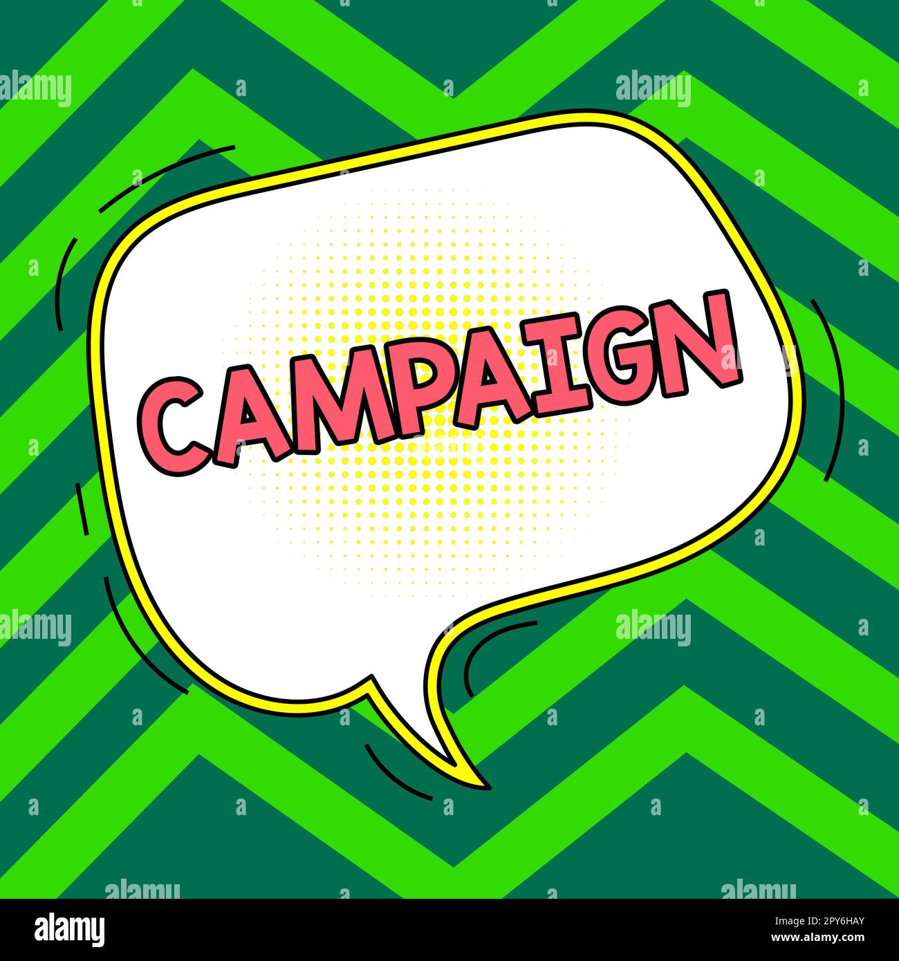 Conceptual display Campaign. Business showcase organized course of ...