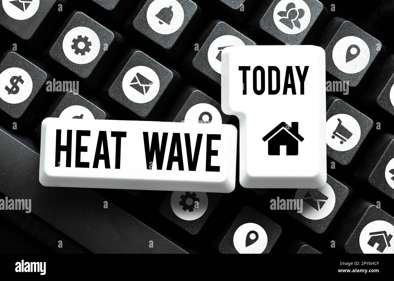 Conceptual display Heat Wave. Business idea a prolonged period of ...