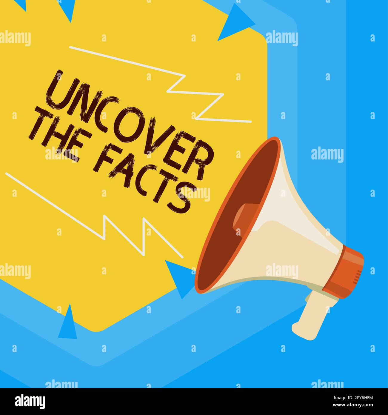 Text showing inspiration Uncover The Facts. Word for Find the truth and ...