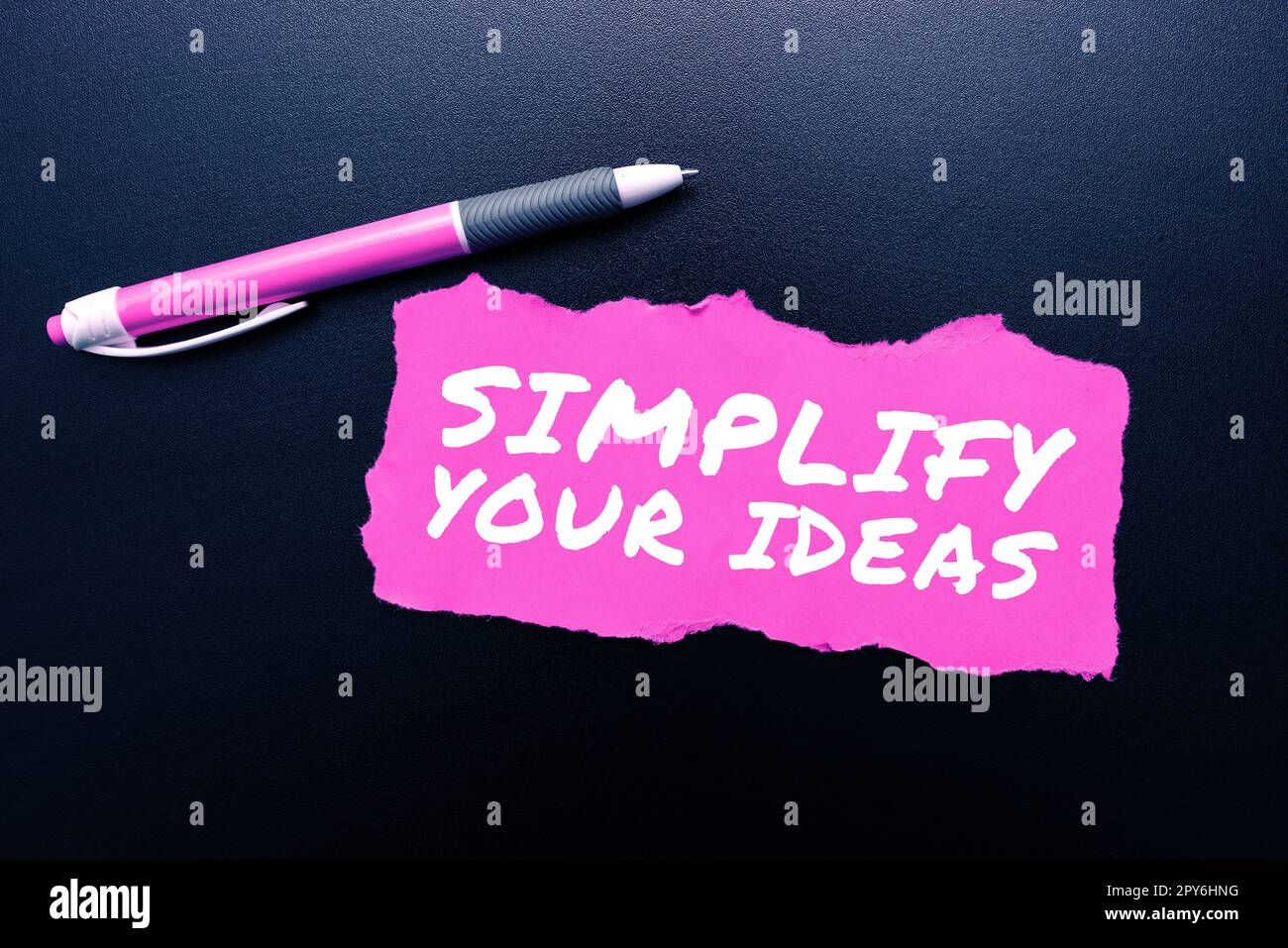 Sign displaying Simplify Your Ideas. Business showcase make simple or ...