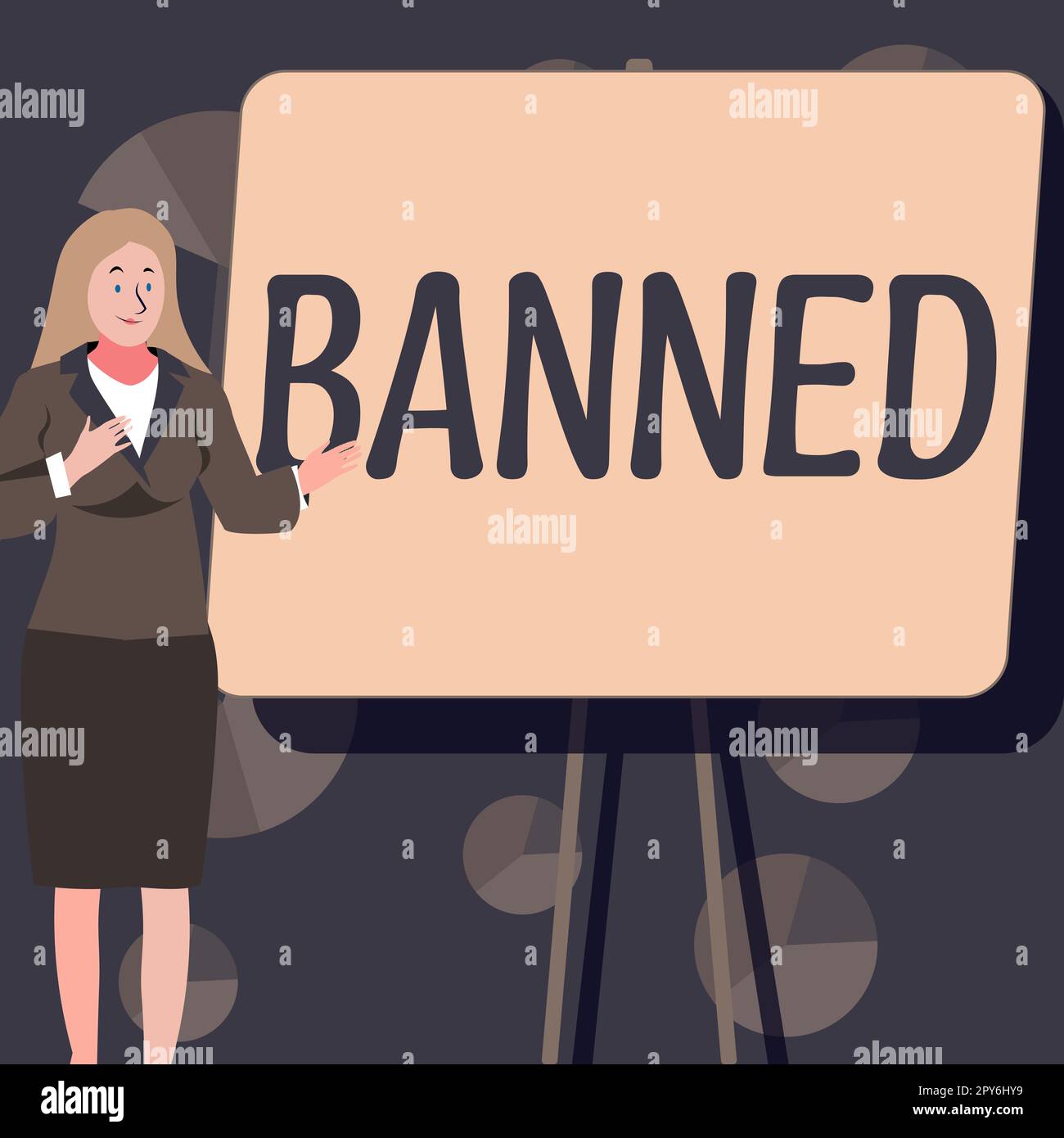 Text showing inspiration Banned. Internet Concept Officially prevent ...