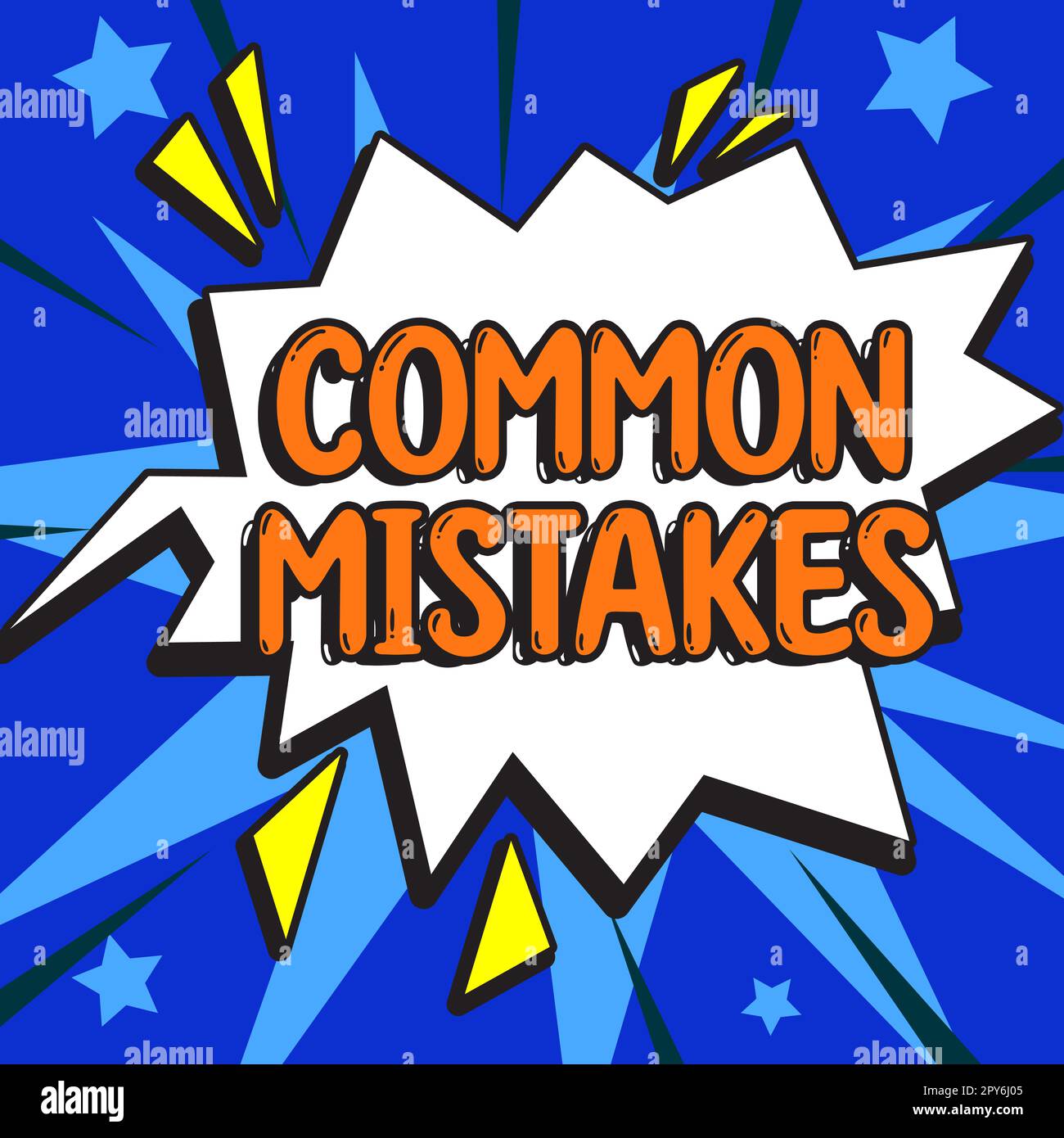Conceptual display Common Mistakes. Business approach actions that are ...