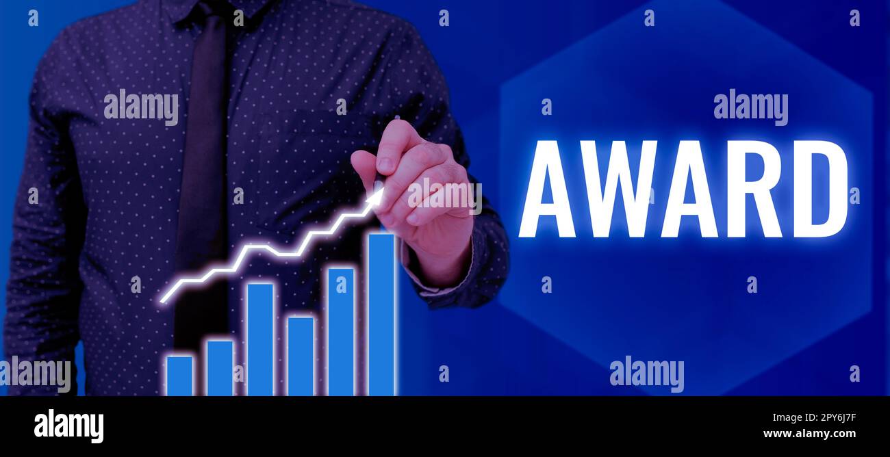 Conceptual caption Award. Business approach Prize and other mark of ...