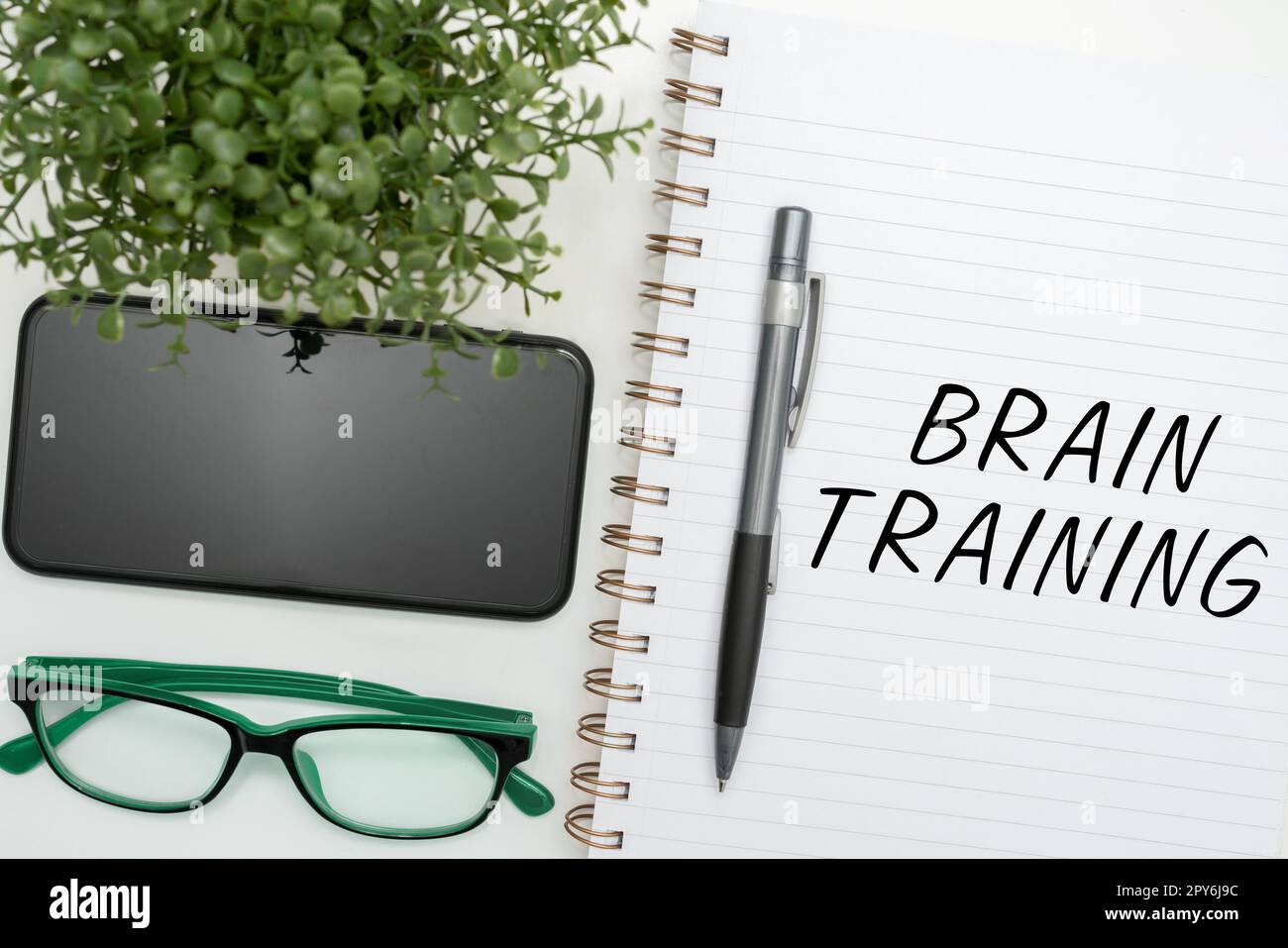 Hand writing sign Brain Training. Conceptual photo mental activities to ...