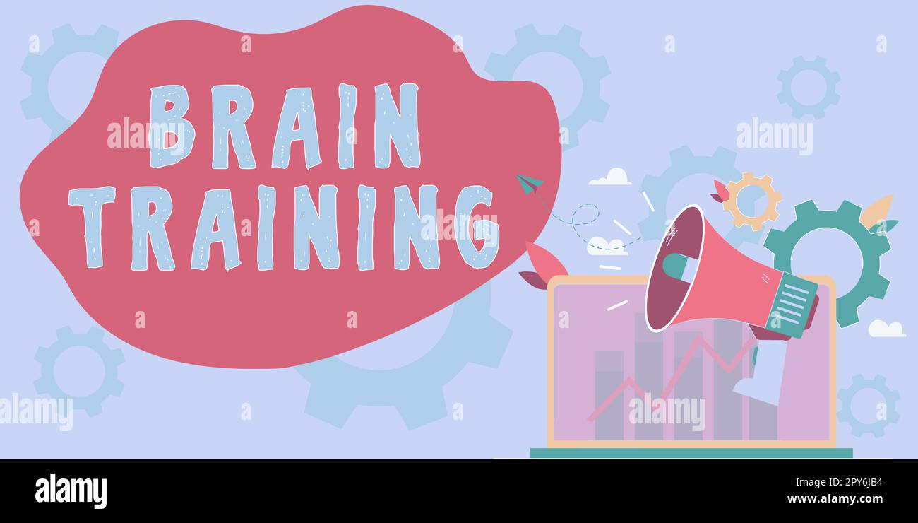 Writing displaying text Brain Training. Business showcase mental ...