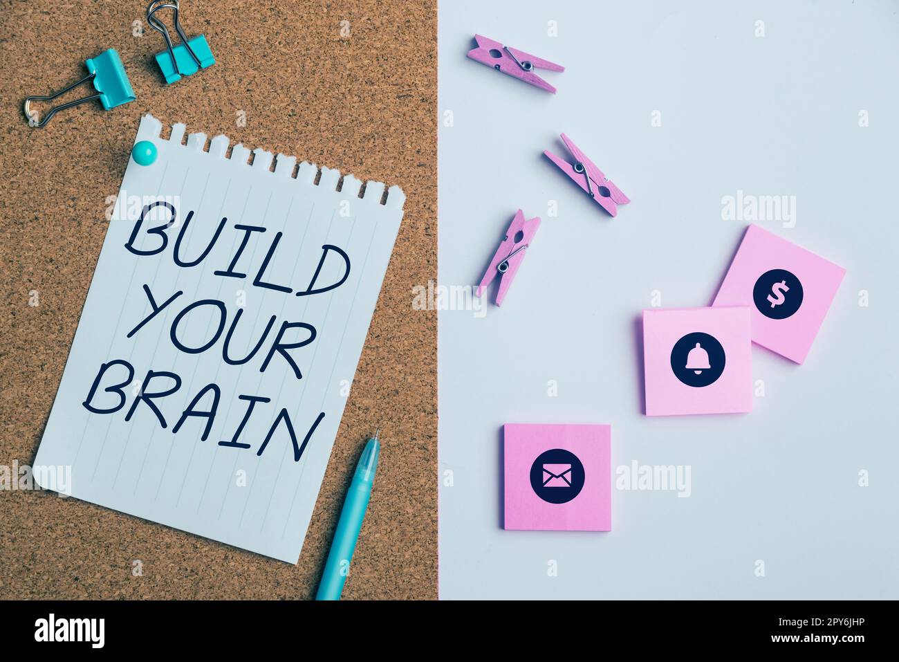 Text sign showing Build Your Brain. Business showcase mental activities ...