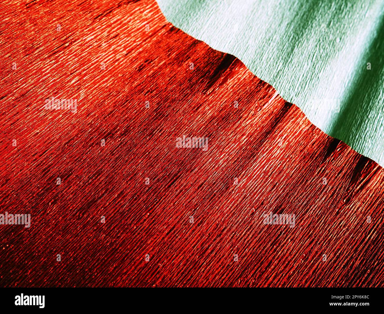 Corrugated paper in red. Uneven surface. Abstract background. Wavy ...