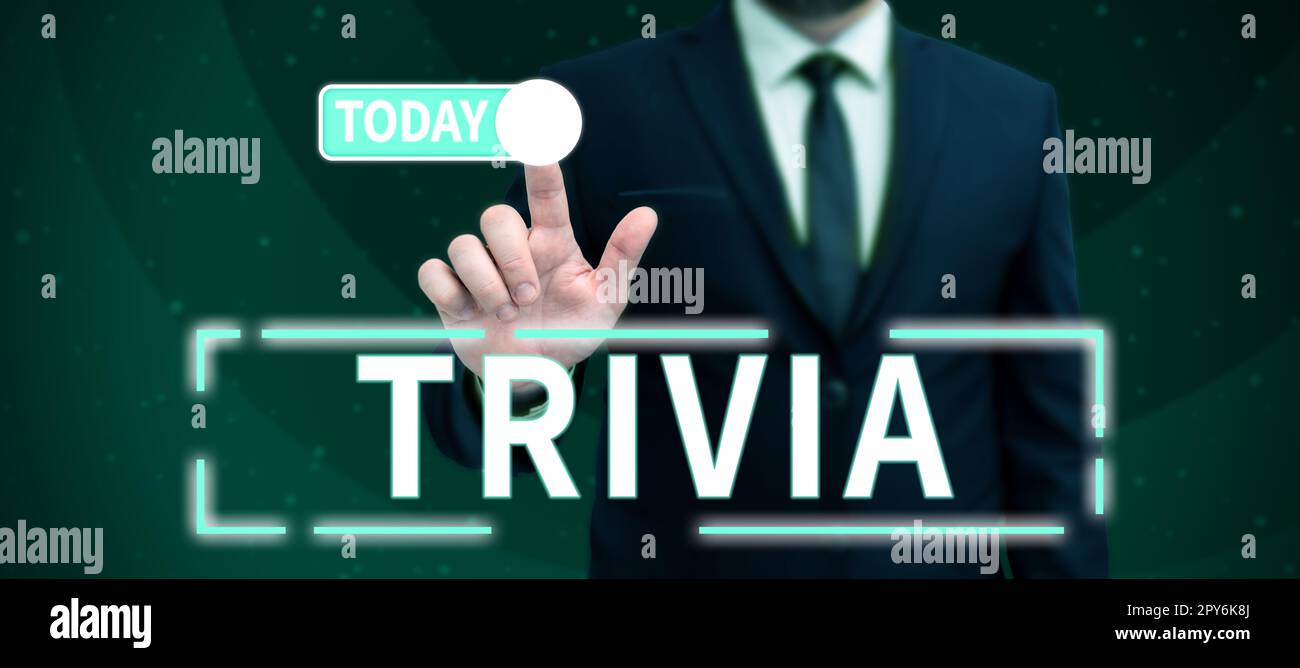 Handwriting text Trivia. Word for details considerations pieces ...